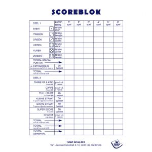Scoreblok Klaverjassen 50 vel | De Feestspecialist XXL