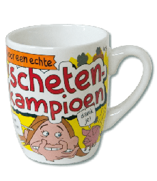 Cartoon Mok Scheten Kampioen | De Feestspecialist XXL