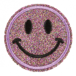 Embleem Nr. 605 Smiley Glitter Multi | De Feestspecialist XXL
